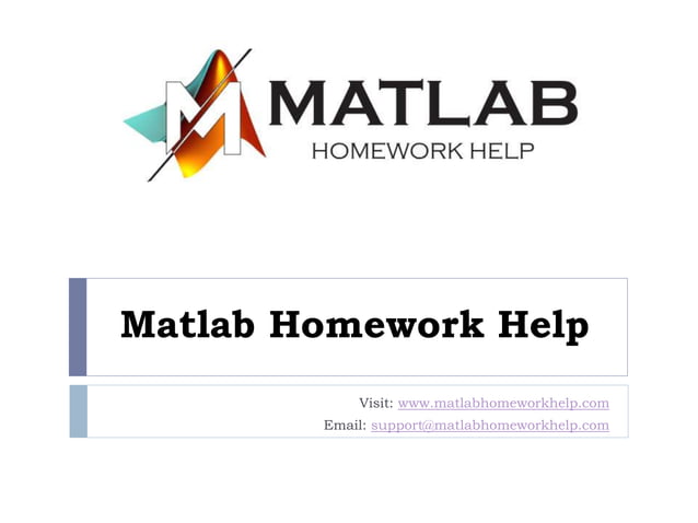 Matlab Homework Help Ppt