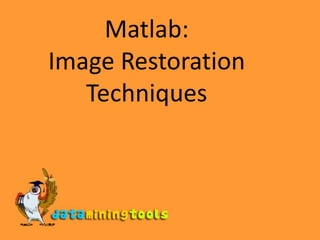 Matlab Image Restoration Techniques | PPTX