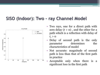 Implementation of Wireless Channel Model in MATLAB: Simplified | PPTX