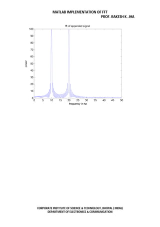 Matlab implementation of fast fourier transform | PDF | Technology & Computing