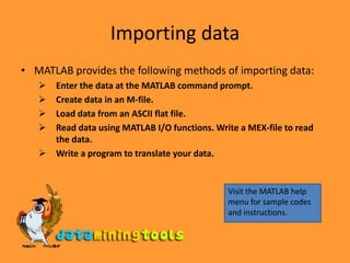Matlab Importing Data | PPTX