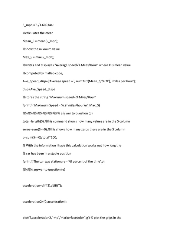 Matlab instructions | DOCX