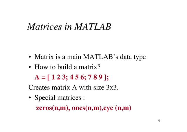 Matlab intro | PPT