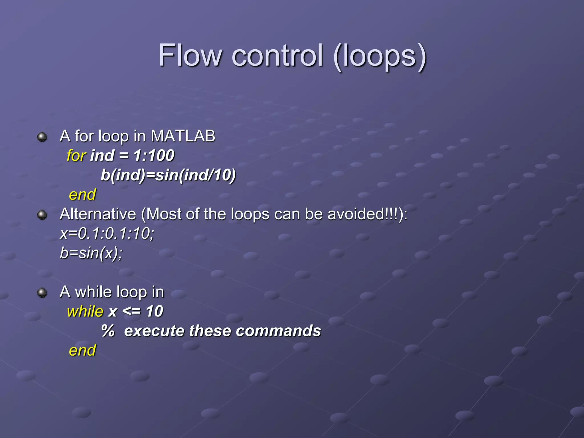 MatlabIntro.ppt | Computing | Technology & Computing