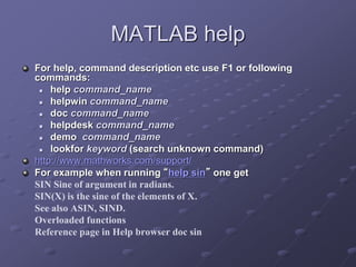 MatlabIntro.ppt | Computing | Technology & Computing
