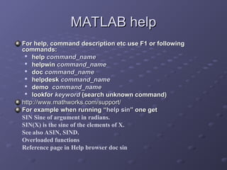 Matlab_Introduction_by_Michael_Medvinsky.ppt | Free Download