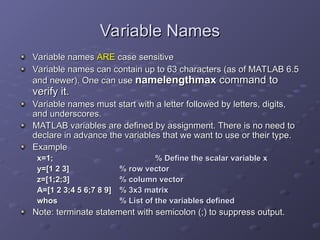 Matlab_Introduction_by_Michael_Medvinsky.ppt | Free Download