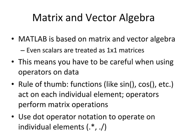Matlab Introduction | PPT
