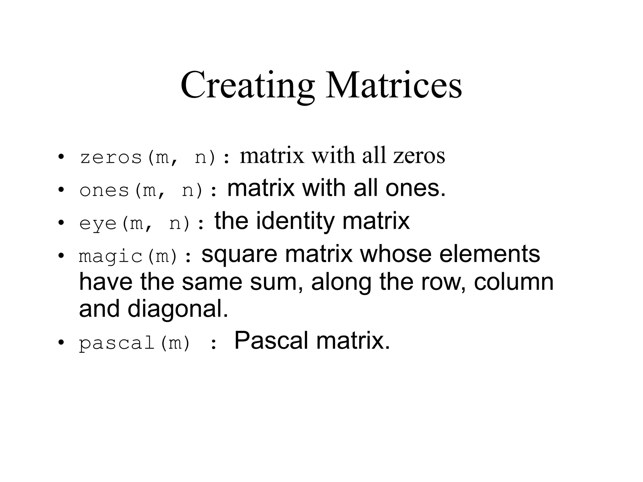 Matlab introduction | PPT