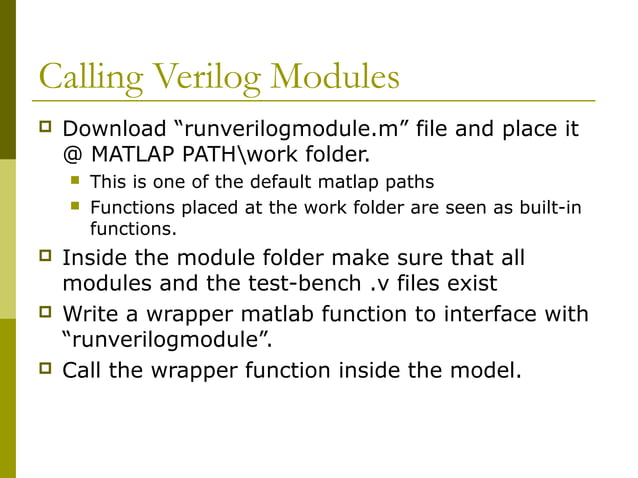 Matlab isim link | PPT