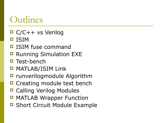 Matlab isim link | PPT