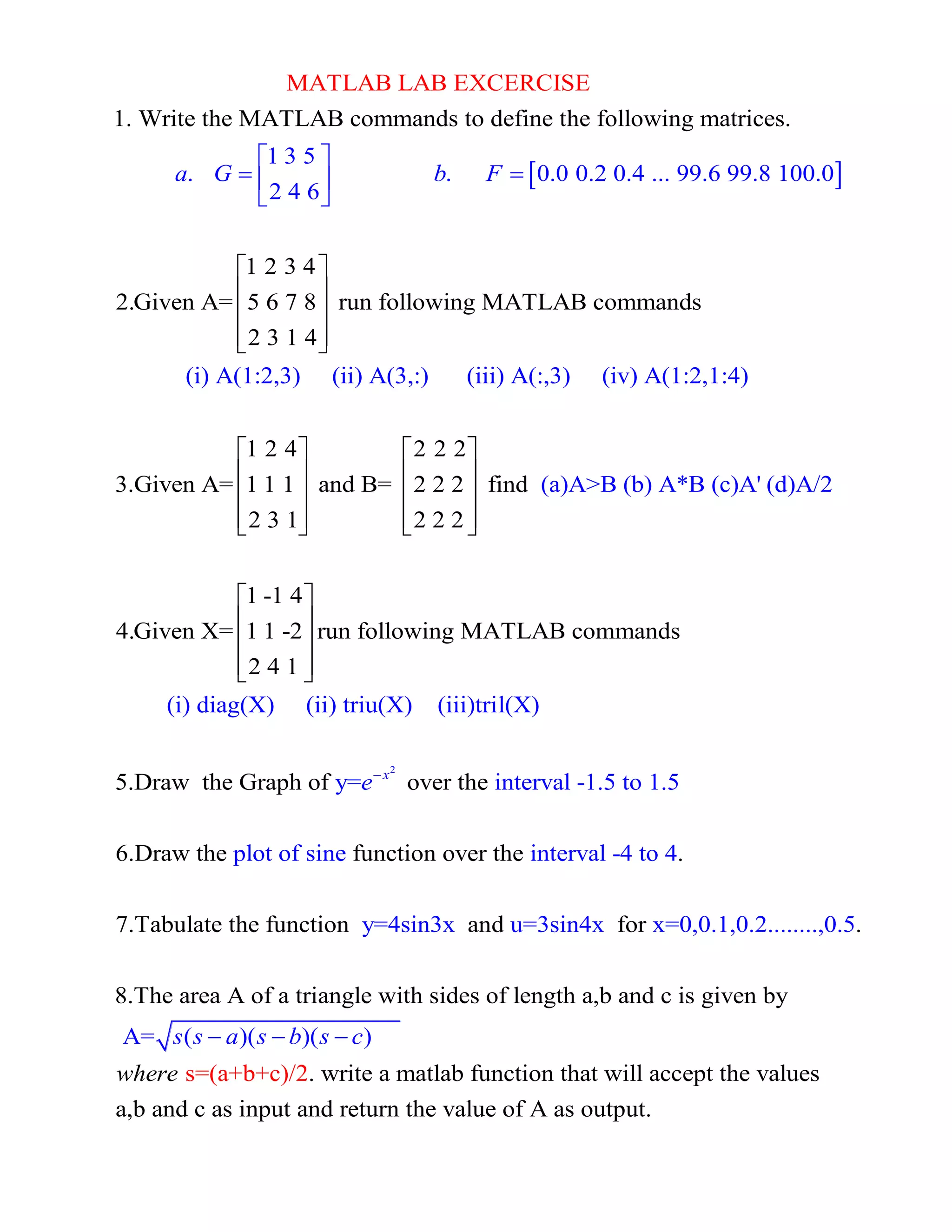 Matlab lab exe | PDF | Personal Taxes | Personal Finance