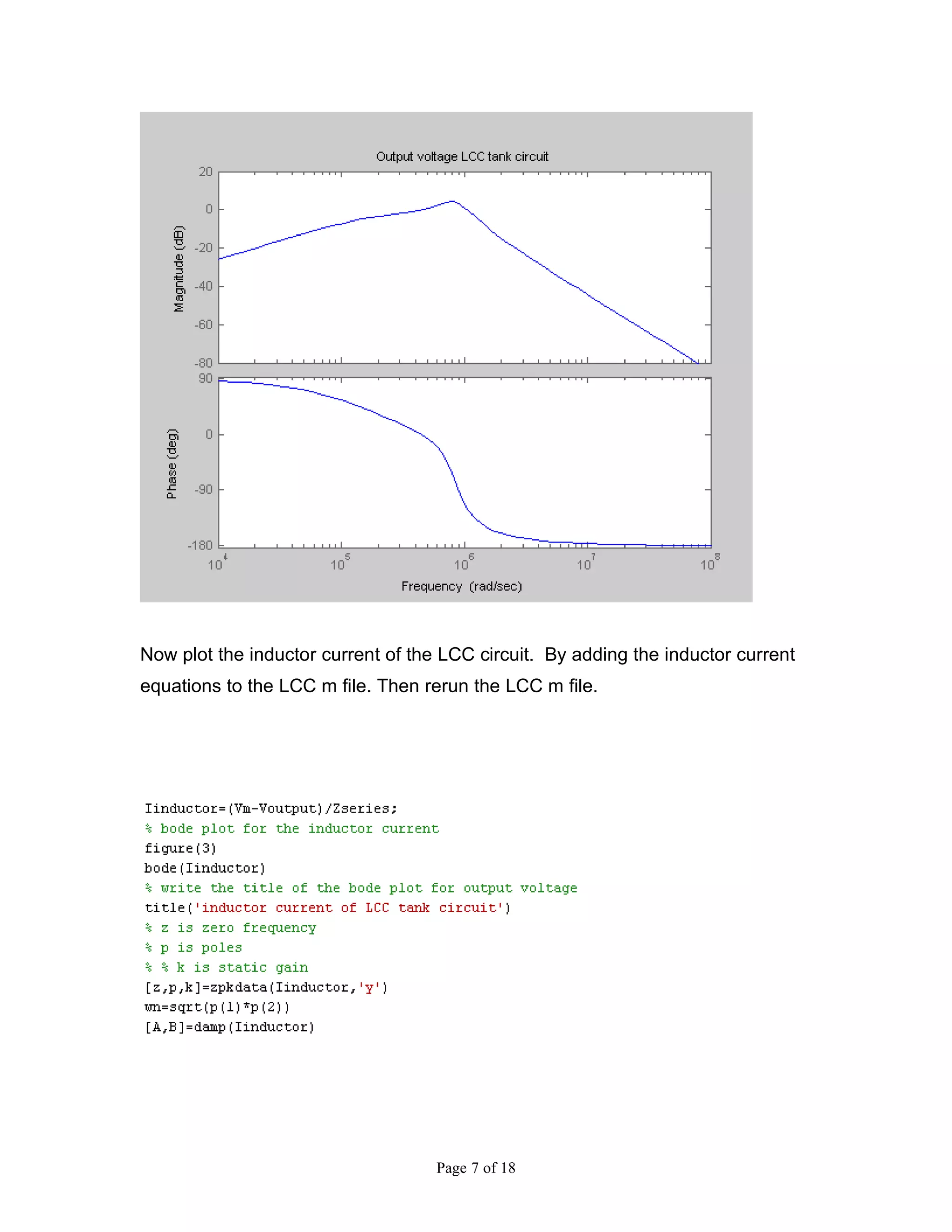 SIMULATIONS LCC RESONANT CIRCUIT using MATLAB | DOC