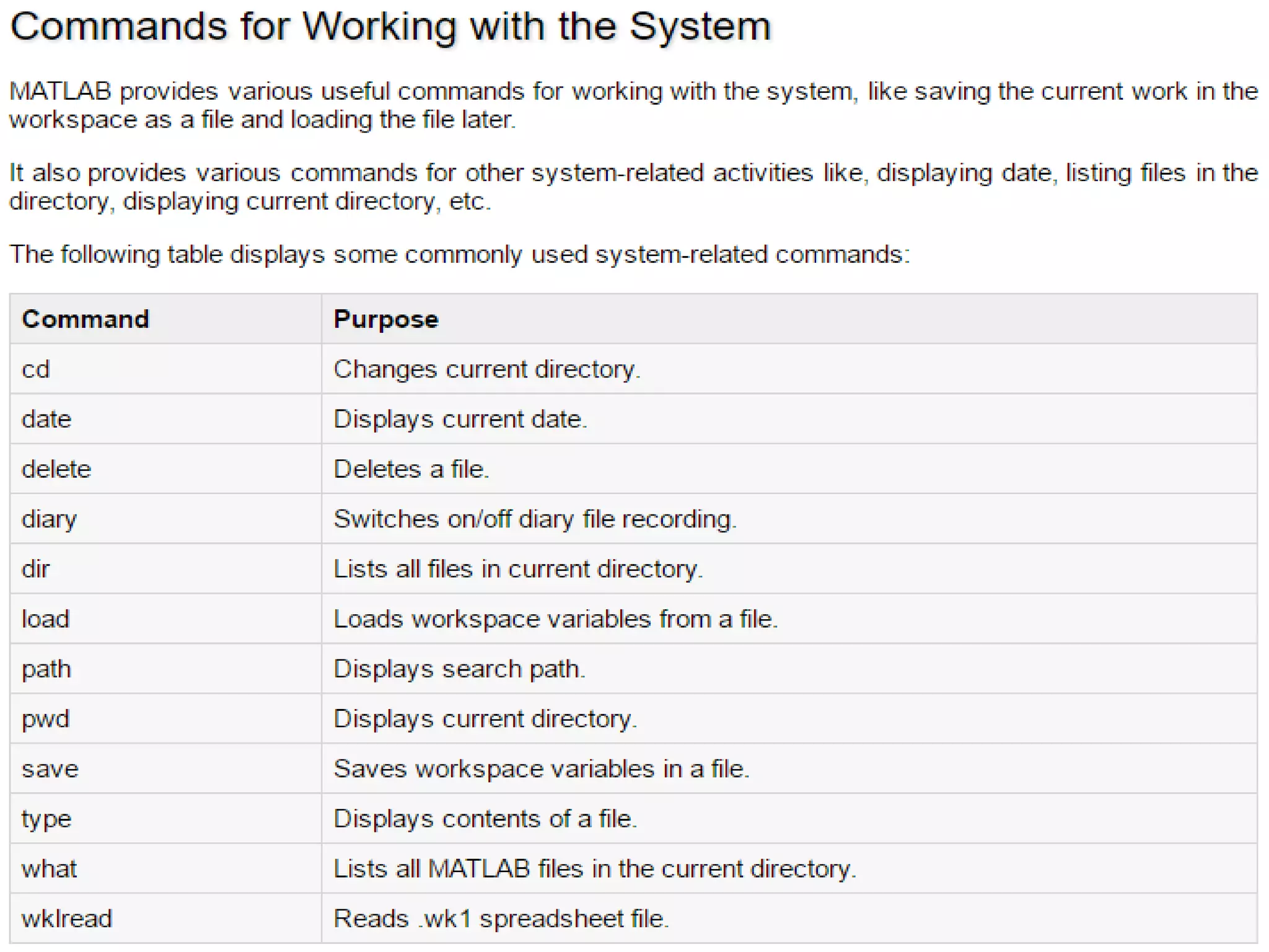 Matlab Lecture 3 Commands The M Files Data Types Bitwise Op Set