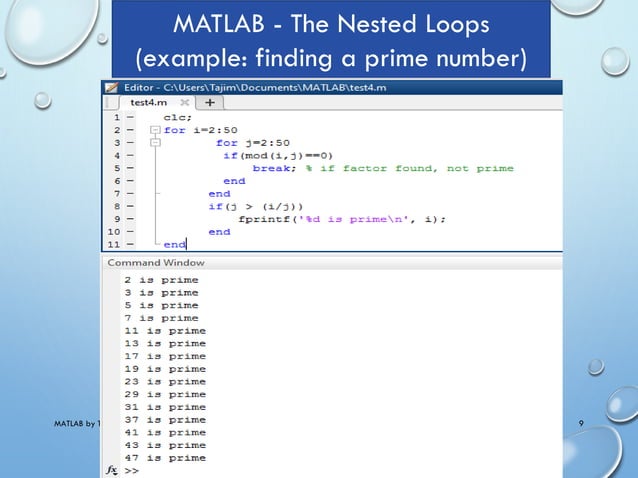 Matlab lecture 4 loops@taj | PPT