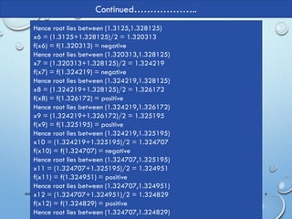 Matlab lecture 5 bisection method@taj | PPT