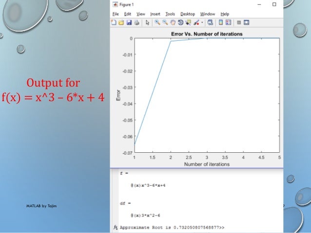 Matlab lecture 6 – newton raphson method@taj copy