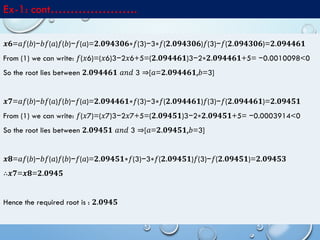 Matlab lecture 7 – regula falsi or false position method@taj | PDF