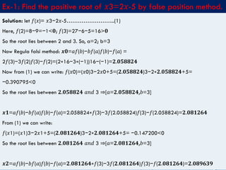 Matlab lecture 7 – regula falsi or false position method@taj | PDF