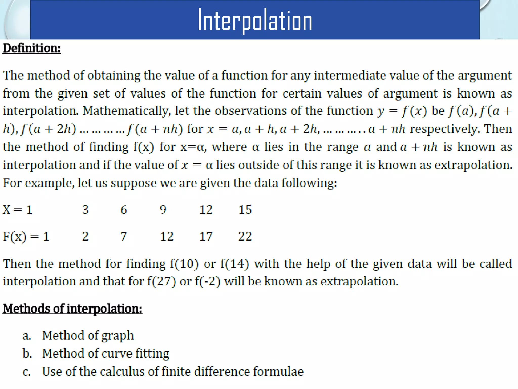 Matlab Lecture 8 Newtons Forward And Backword Interpolationtaj Copy