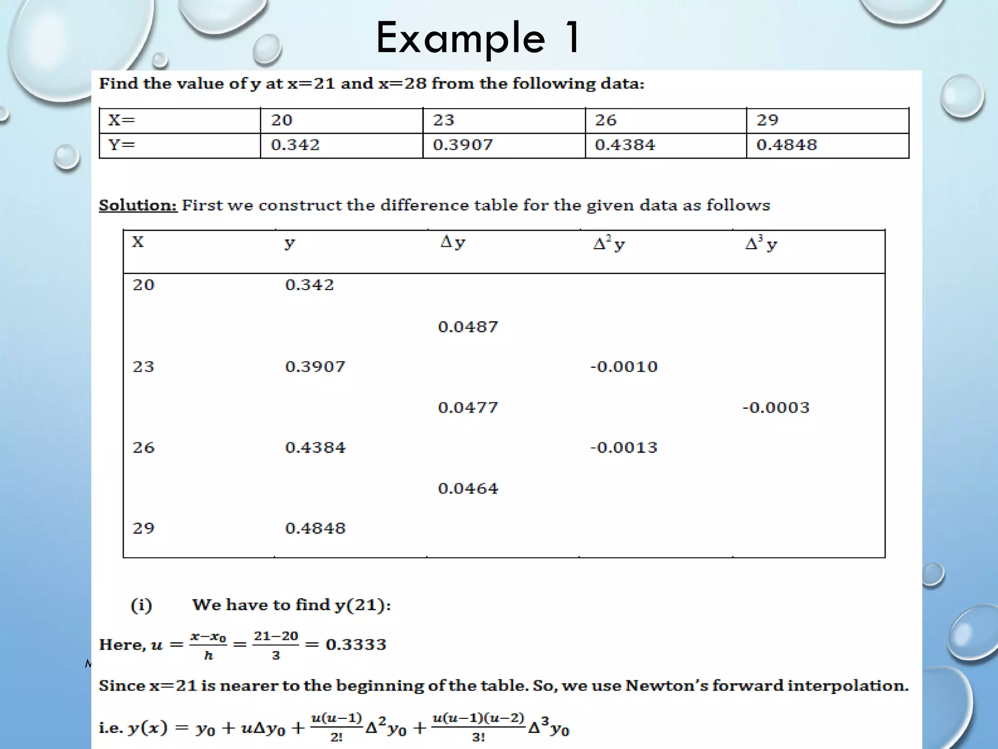 Matlab lecture 8 – newton's forward and backword interpolation@taj copy | PDF