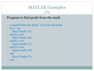 Matlab m files and scripts | PPTX