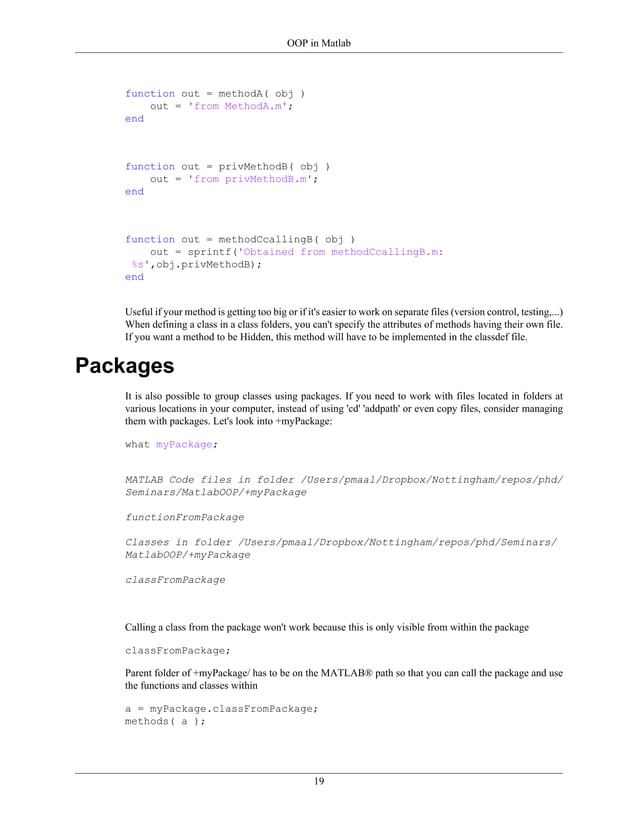 Object Oriented Programming In Matlab Pdf