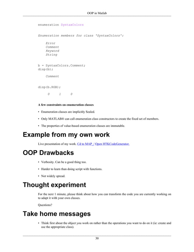 Object Oriented Programming in Matlab | PDF Object Oriented Programming in Matlab | PDF
