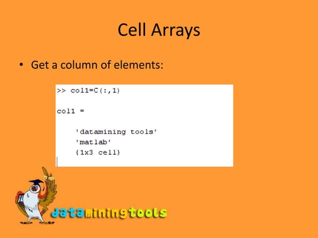 Matlab Organizing Data Ppt