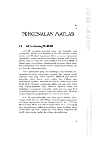 Matlab pemula | PDF