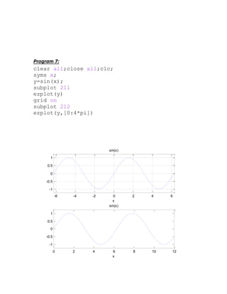 Matlab plotting | PDF | Technology & Computing