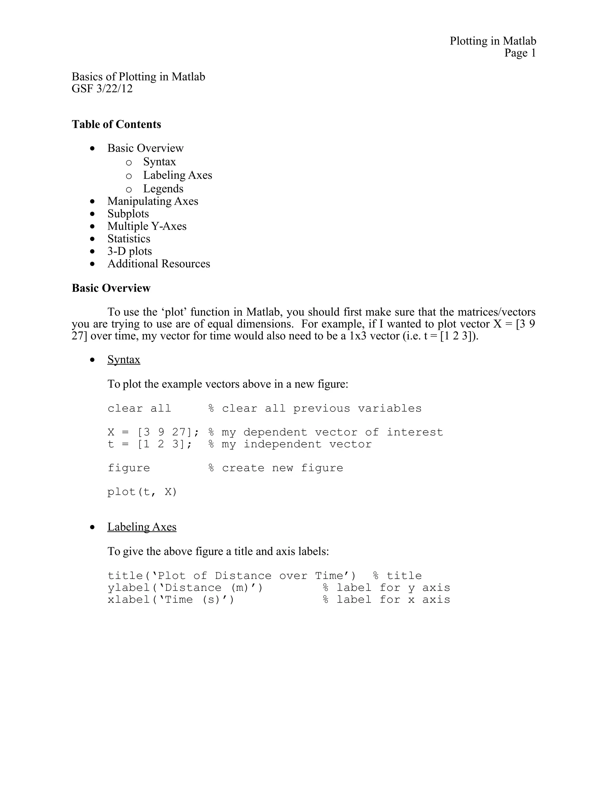 Matlab Plotting Pdf 