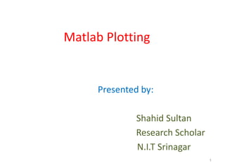 Matlab plotting | PPTX