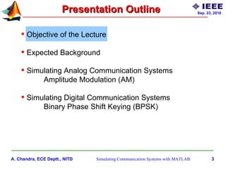 Simulating communication systems with MATLAB: An introduction | PPT