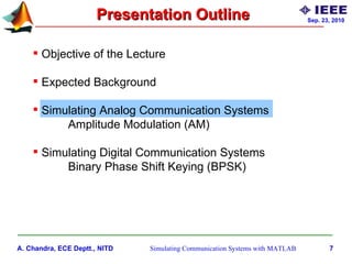 Simulating communication systems with MATLAB: An introduction | PPT