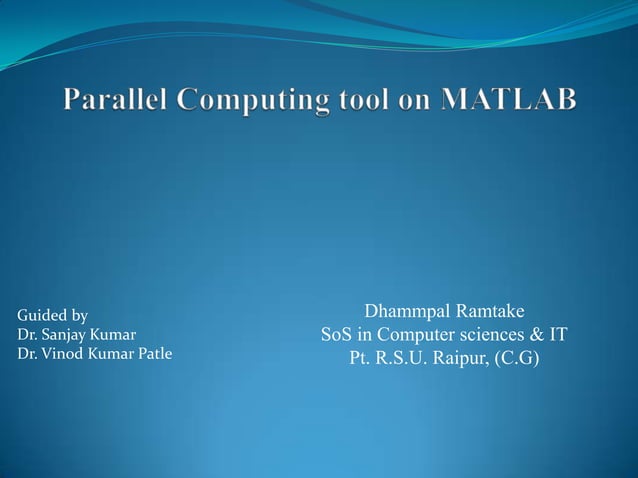 Matlab ppt | PPTX