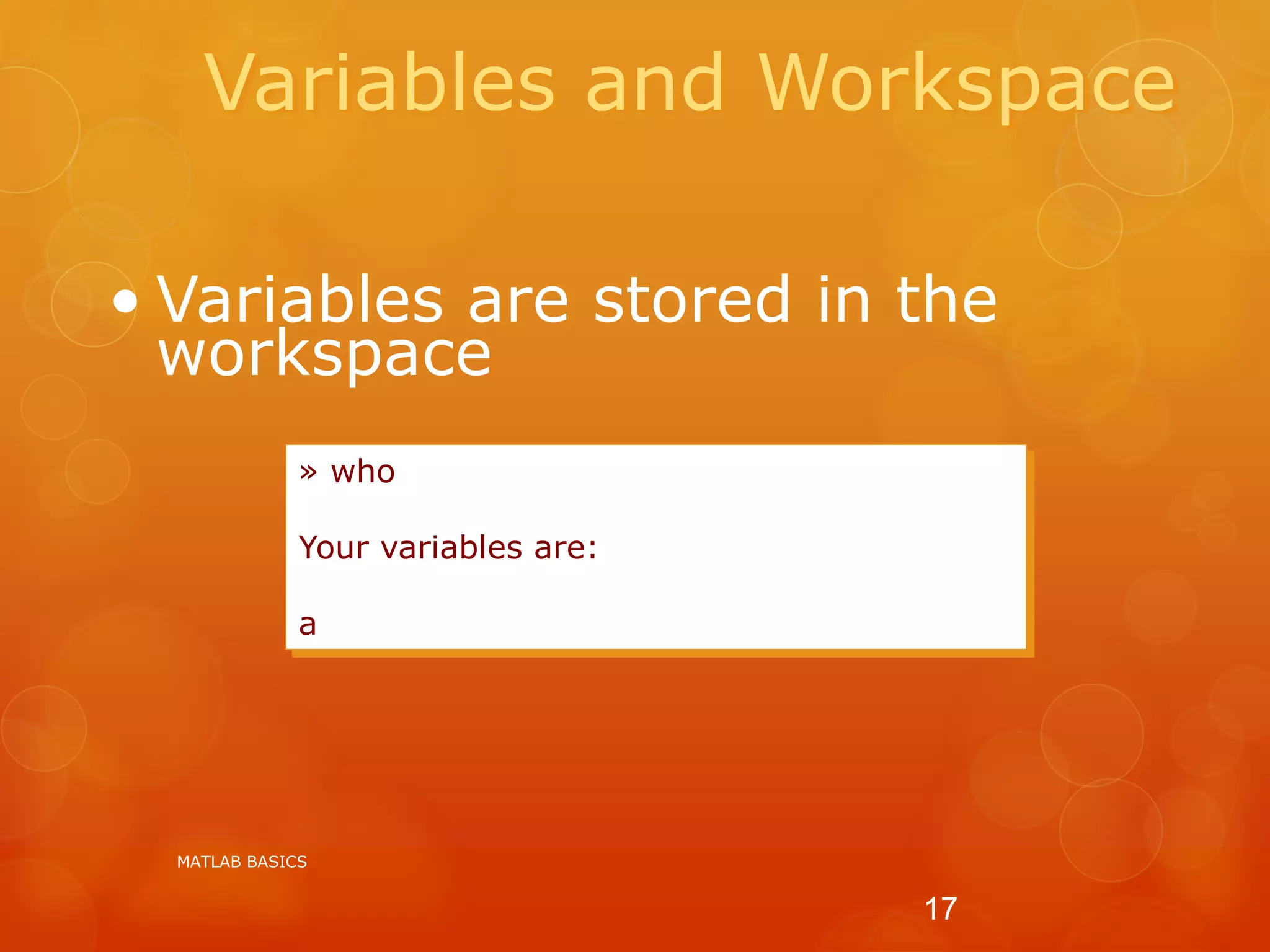 Matlab ppt | PPTX | Programming Languages | Computing