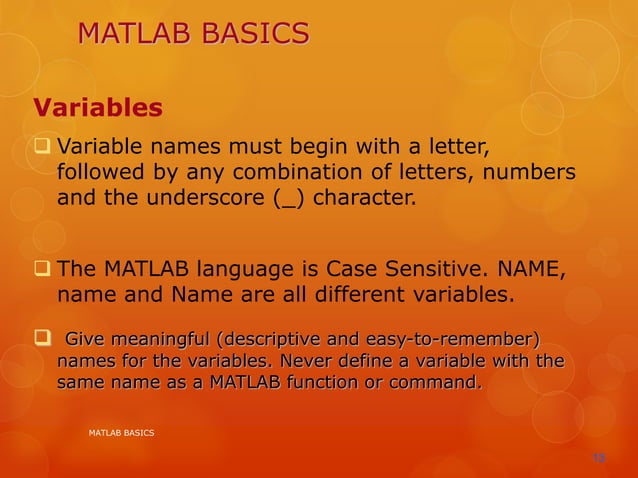Matlab ppt | PPTX | Programming Languages | Computing