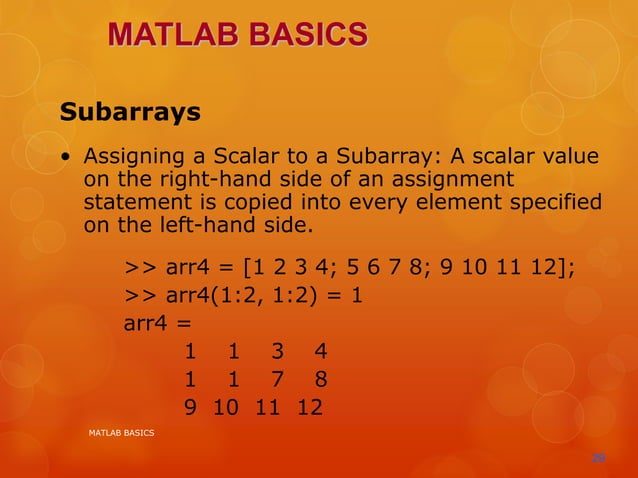 Matlab ppt | PPTX | Programming Languages | Computing