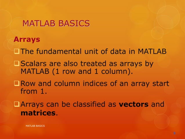 Matlab ppt | PPTX | Programming Languages | Computing