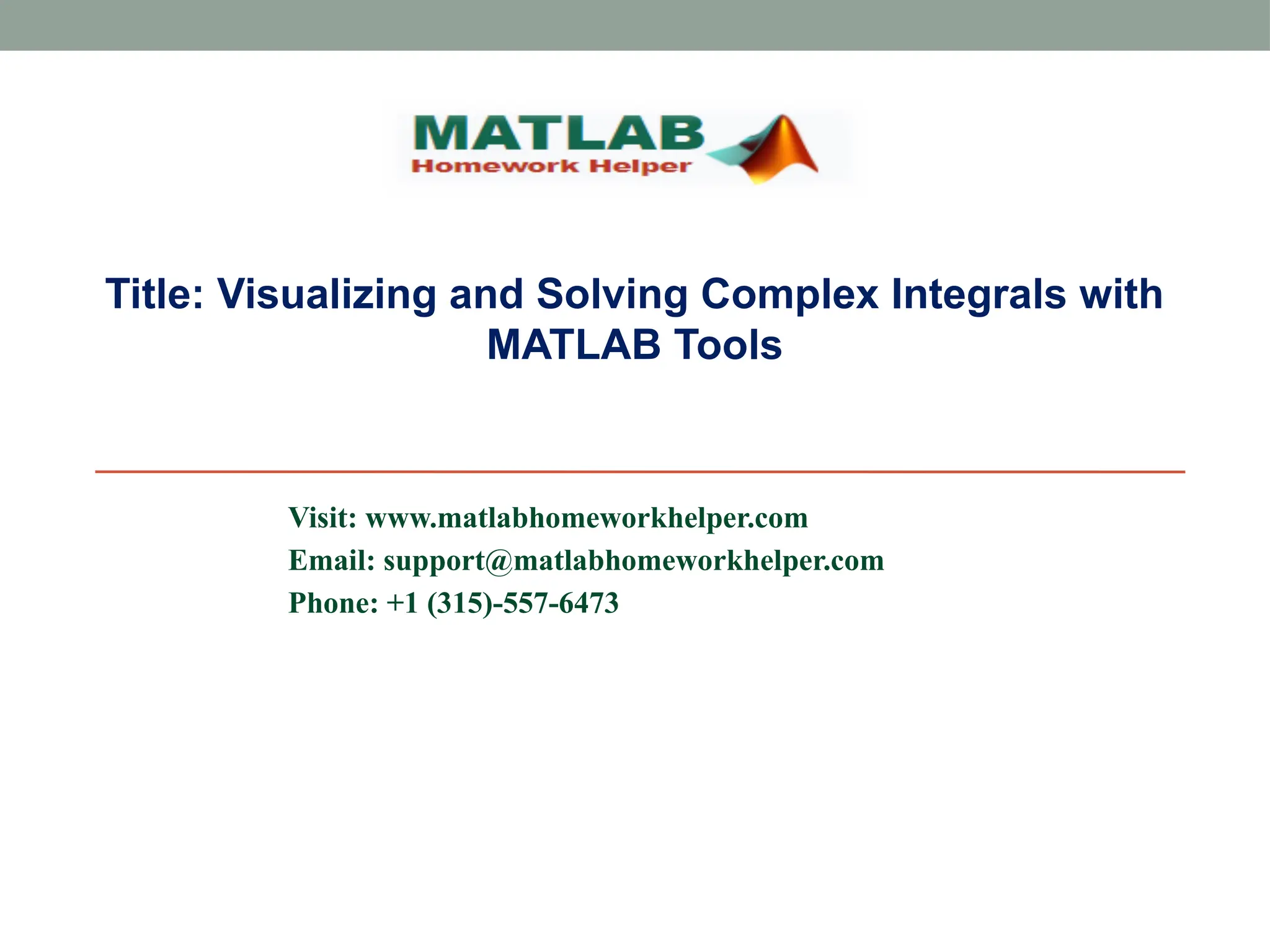Visualizing and solving Complex Integrals.pptx | Science