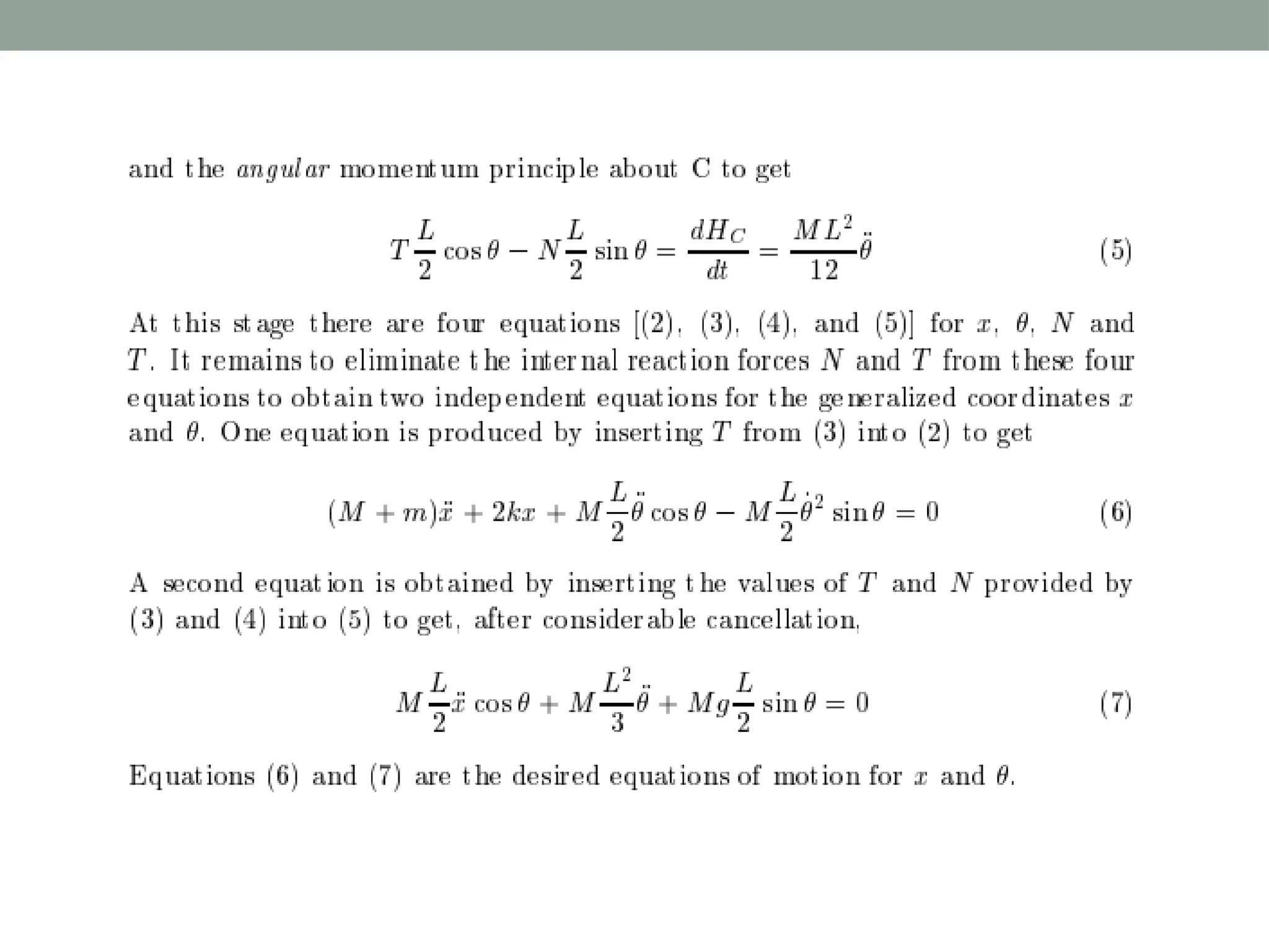 MATLAB Modeling of a Pendulum on Elastic Support.pptx