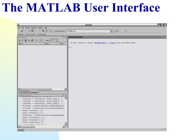 Matlab practical and lab session | PPT | Programming Languages | Computing