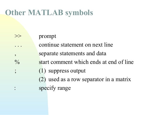 Matlab practical and lab session