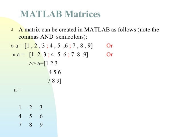 Matlab Practical And Lab Session