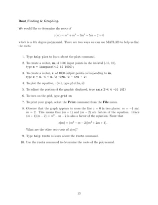 Matlab practice | PDF | Programming Languages | Computing