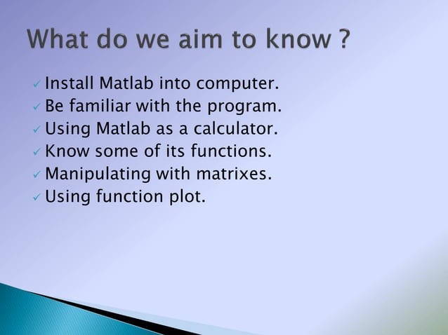 Matlab Presentation | PDF