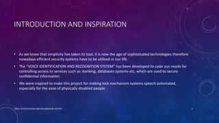 Voice Identification And Recognition System, Matlab | PPTX | Digital ...