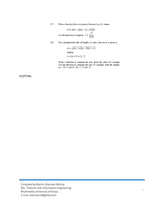 Matlab problems | PDF