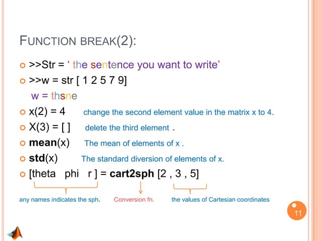 Intro to Matlab programming | PPT
